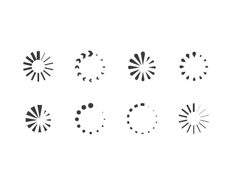 Premium Vector Collection Loading Bar Status Icon Vector Illustration