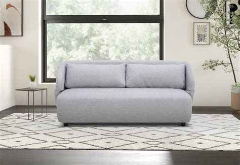 Divani Casa Lerner Modern Light Grey Fabric Sofa Bed At Futonland