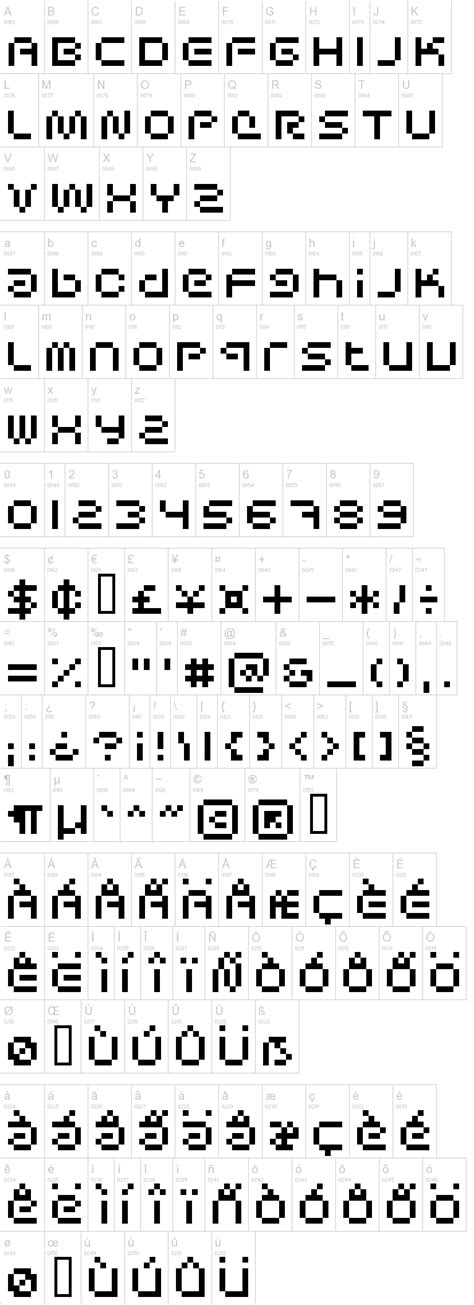 Sci Fied Bitmap Font