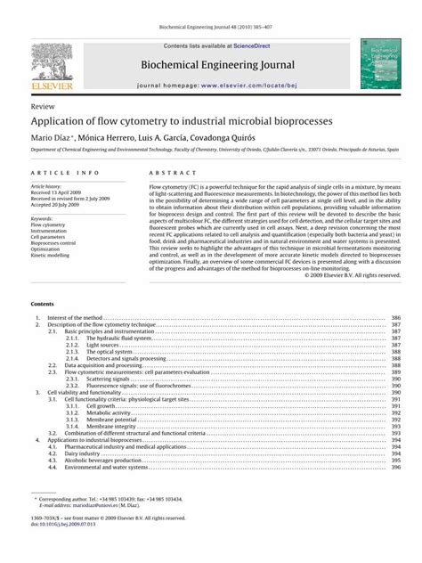 Pdf Application Of Flow Cytometry To Industrial Microbial