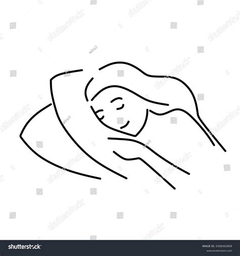 Girl Sleeping Soundly Stock Vector Royalty Free 2508362609 Shutterstock