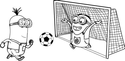 Minion Football Coloring Pages