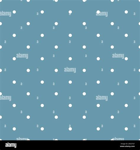 Dot Seamless Pattern Repeating White Small Dots On Blue Background Geometry Repeated Polka For