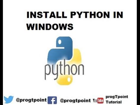 How To Install Python In Windows YouTube