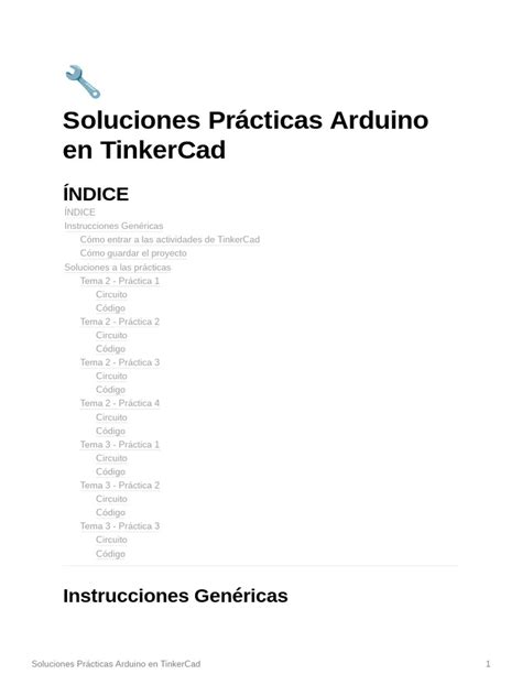 Soluciones Prácticas Arduino En Tinkercad Pdf