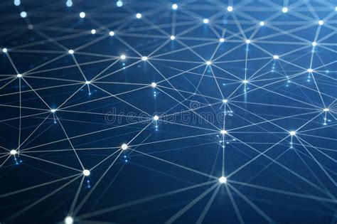 Abstract Network Connection Visualizing Global Interconnectivity Stock Illustration