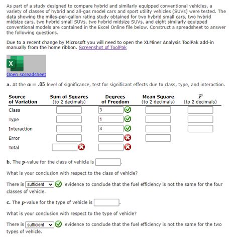 Solved As part of a study designed to compare hybrid and | Chegg.com