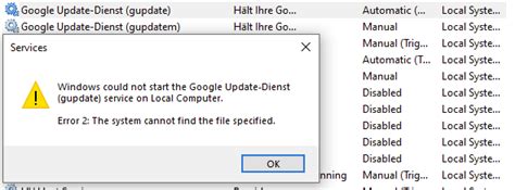Google Chrome Update Service Cannot Start Happens Again And Again