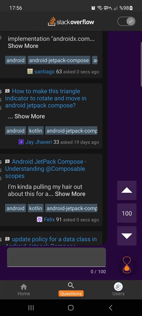 Github Vahitkeskinjetpackcomposestackoverflowclone Jetpack Compose