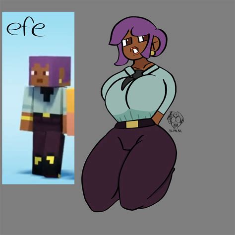 Rule 34 Artist Request Belt Big Breasts Dark Skin Earrings Efe Minecraft Fully Clothed