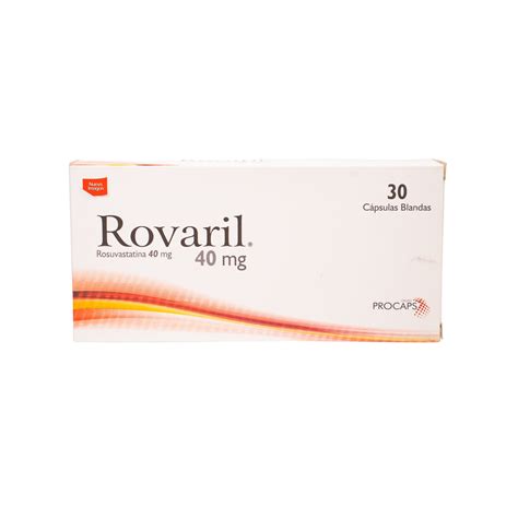 Rovaril Rosuvastatina 40 Mg Caja 30 Cápsulas Axalotiene