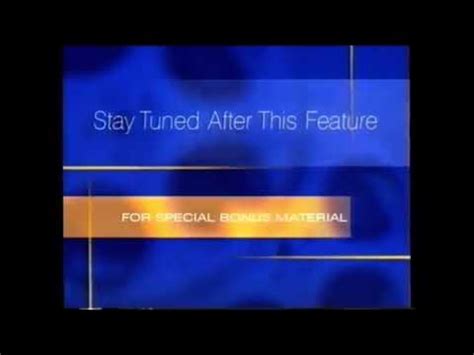 Disney “stay Tuned After The Feature For Special Bonus Material