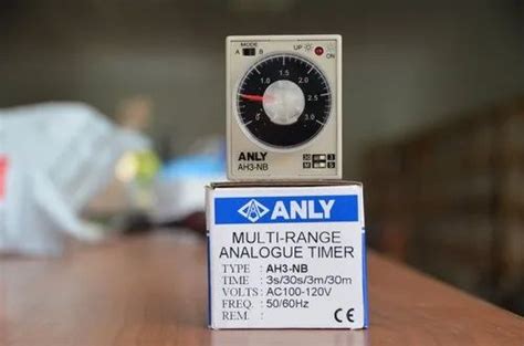 220vac Single Phase ANLY AH3 NB Multi Range Timer Relay 3s 30s 3m 30m At 350 Piece In