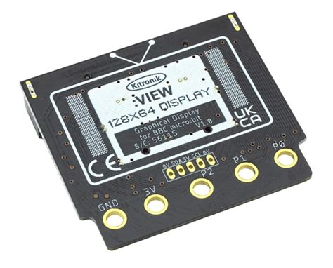 Kitronik View Graphics128 Oled Display 128x64 For Bbc Microbit 56115