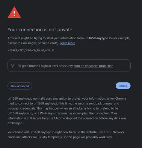 anytype community verification email link leads to a broken page can