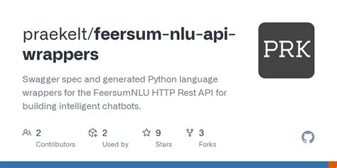 Github Praekeltfeersum Nlu Api Wrappers Swagger Spec And Generated