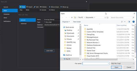 Sql Server Agent Job Configuration Basics