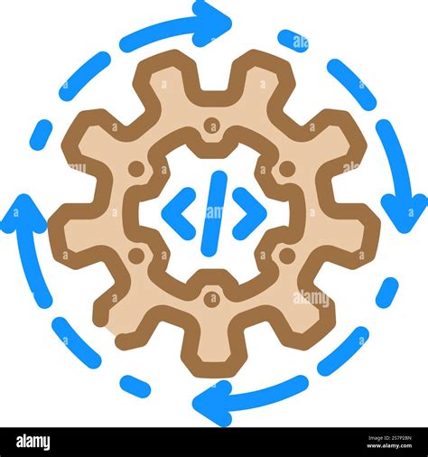 Continuous Integration Software Color Icon Vector Continuous
