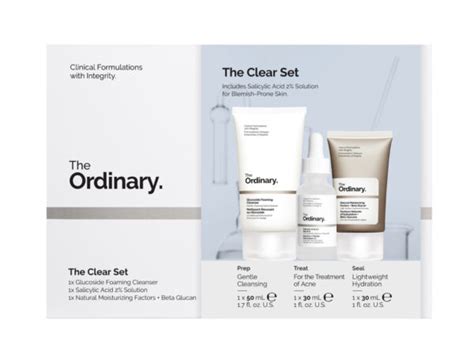 The Ordinary The Clear Set набор косметики для проблемной кожи - My ...