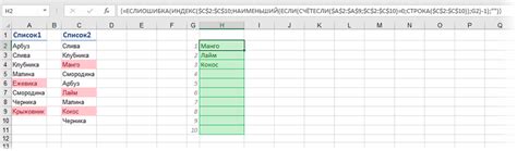 Как сравнить 2 ячейки в Excel