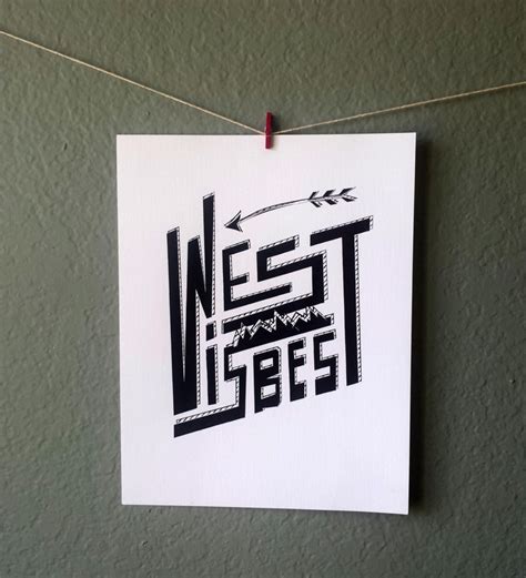 West Is Best Diy Printable Wall Art Etsy