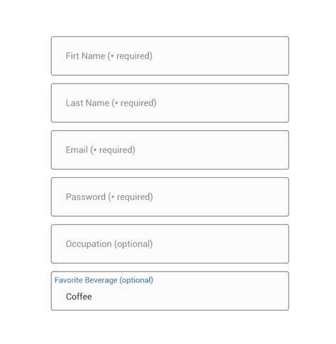 Gui Design Asterisk Is Used For Required Is There Any Symbol Used For Optional User