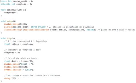 Comment Brancher Un Débitmètre Sur Une Carte Arduino Uno Français