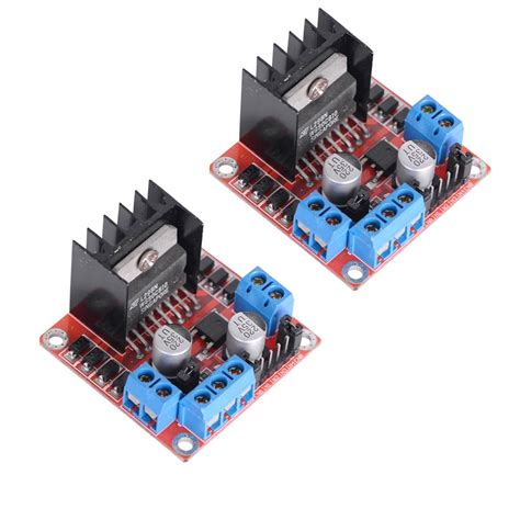 Vklsvan 2 Pcs L298n Motor Dc Stepper Motor Driver Controller Board Module Dual H Bridge For