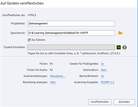 Publishing A Responsive Project To Moodle Html Only Elearning