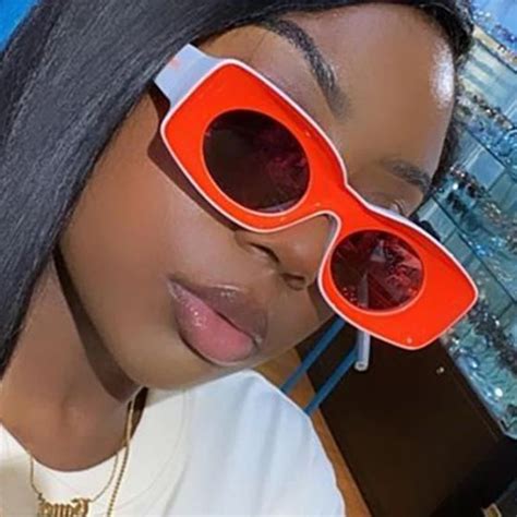 캔디 색상 레트로 선글라스 여성용 청키 노란색 사각형 대형 선글라스 디자이너 음영 브랜드 디자이너 Aliexpress