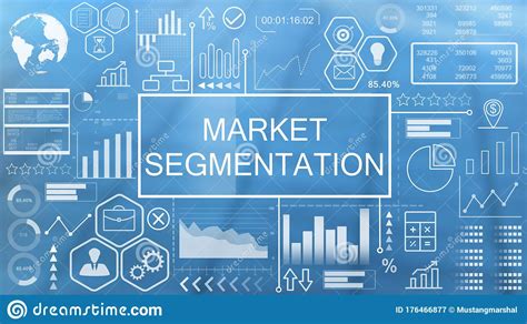 Market Segmentation Animated Typography Stock Illustration