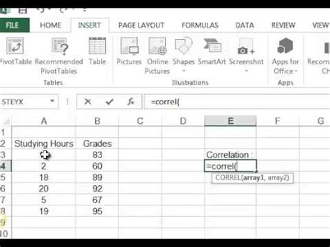 How To Calculate Correlation In Excel YouTube