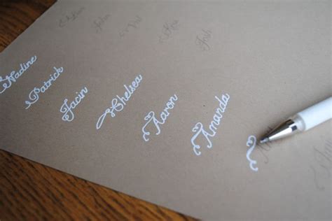Easy DIY Faux Calligraphy