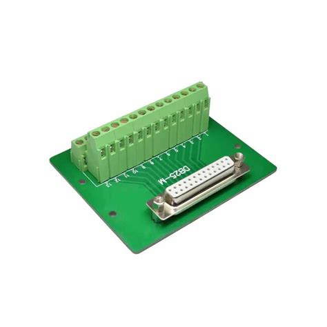Dr25 Pin Parallel Solderless Adapter Db25 Pin Relay Terminal Block Automation Guide Rail Type