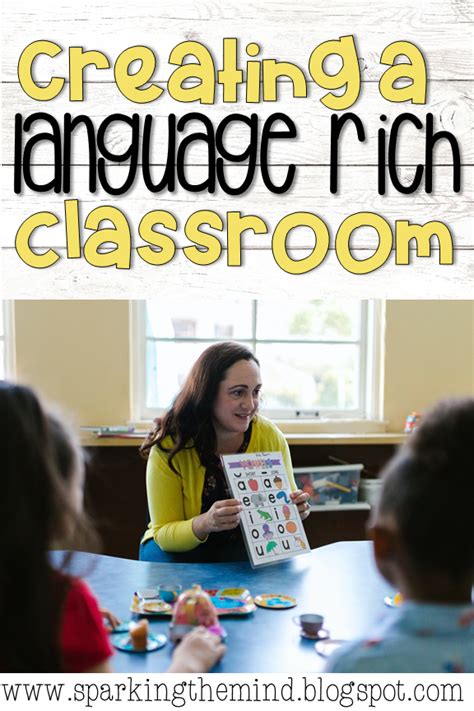 Mind Sparks Do You Have A Language Rich Classroom