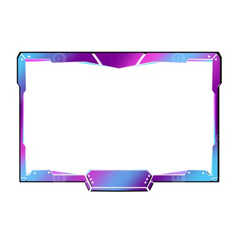 Facecam Border Clipart Png Images Colorfull Facecam Overlay Border