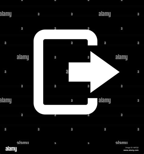 The Exit Bag Icon Logout And Output Outlet Out Symbol Flat Vector