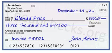 How To Write A Check For 3000 Dollars Cheap Checks