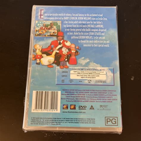Toys Dvd 1992 Robin Williams Region 4 Retro Unit