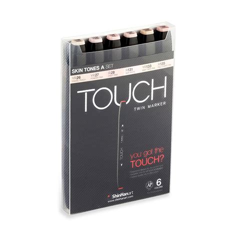Touch Twin Marker Set 6 Skin Tones A Highlights