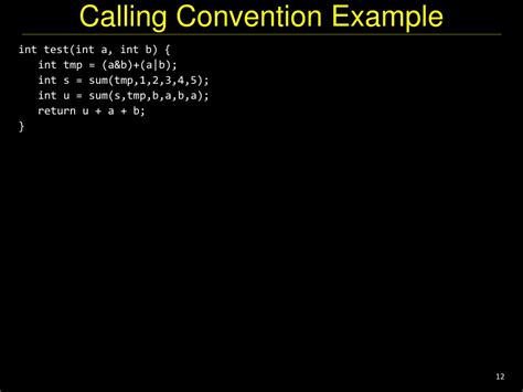 PPT Calling Conventions PowerPoint Presentation Free Download ID 2015390