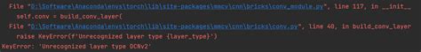 Mmcv Full Version KeyError Unrecognized Norm Type DCN For Build Conv Layer Issue