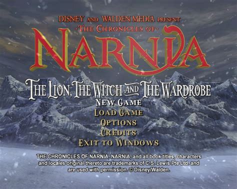 The Chronicles Of Narnia The Lion The Witch And The Wardrobe