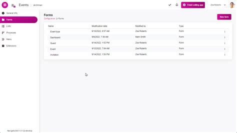 Creating Lists Navigator
