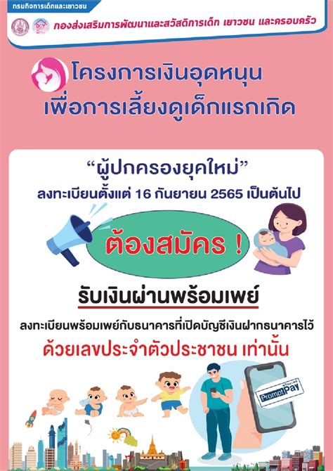 เงินอุดหนุนบุตร เดือนเมษายน 2566 โอนเข้าบัญชีแล้ววันนี้