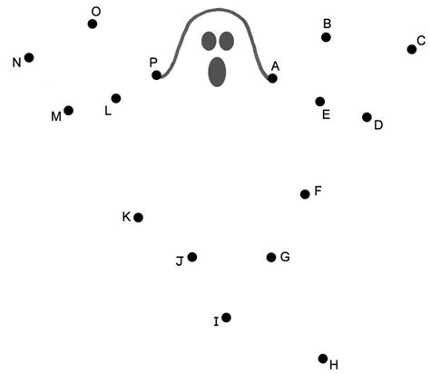 Ghost Connect the Dots by Capital Letters Halloween Fantasmi di halloween Attività di
