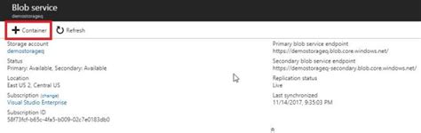 Creating An Azure Storage In Microsoft Azure