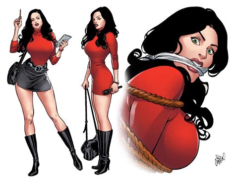 Paula Peril Comics Art From Unpublished Version Of Steamy Situation