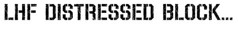 Lhf Distressed Block Font Webfont And Desktop Myfonts