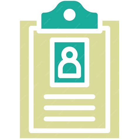 Premium Vector Patient Pofile Vector Icon Illustration Of Health